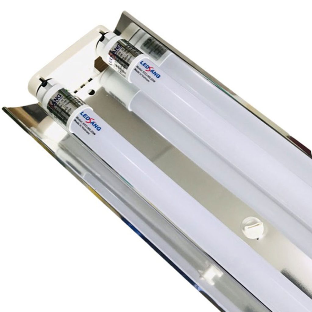 Máng Đèn LED Chóa Đôi Inox 1.2M INO-C2-120 - Led Sáng